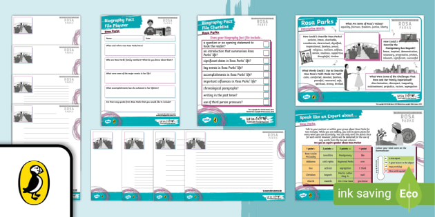 FREE! - The Extraordinary Life of Rosa Parks: Biography Fact File ...