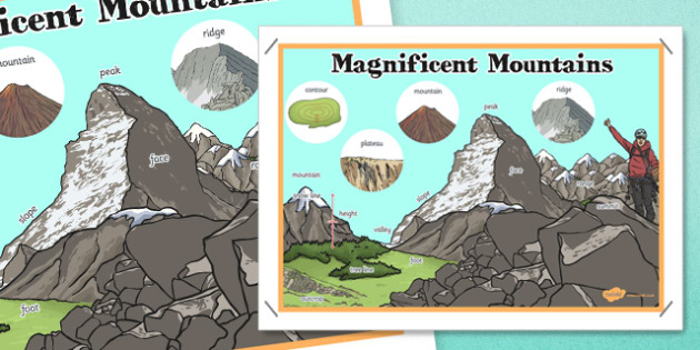 Magnificent Mountains Display Poster (teacher made)