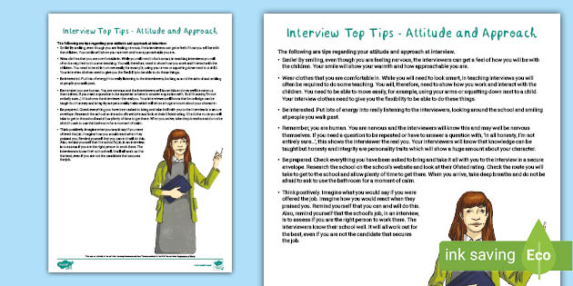 Interview Top Tips - Staff Wellbeing resources