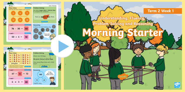 Year 2 Maths Term 2 Week 1 Morning Starter PowerPoint
