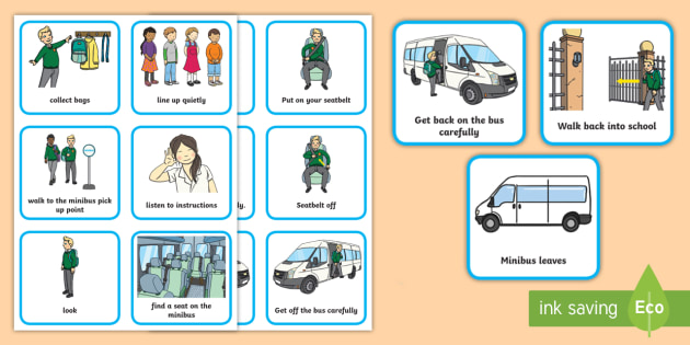 SEN Using the Minibus Visual Timetable (teacher made)