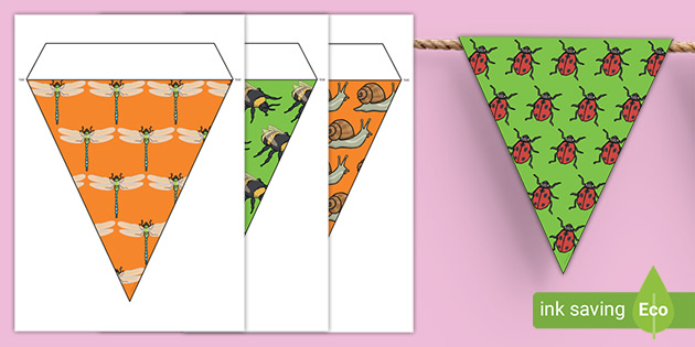 Minibeast Bunting (teacher made)