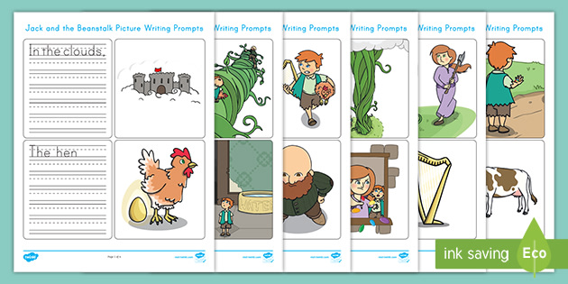 Jack and the Beanstalk Simple Sentence Picture Prompts