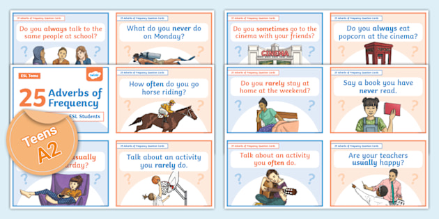 Frequency Adverbs Habits English Esl Worksheets For