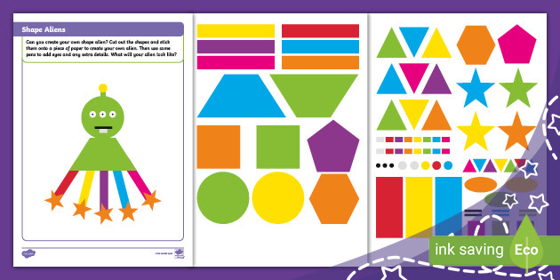 Shape Aliens (teacher made)