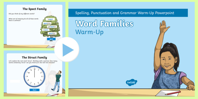 Word Families PowerPoint (teacher made)