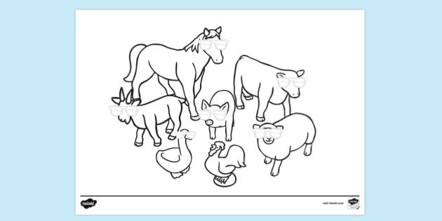 Cool Animal Colouring Page | Colouring Sheets