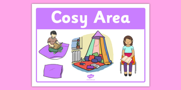 👉 Cozy Area Sign (Teacher-Made)