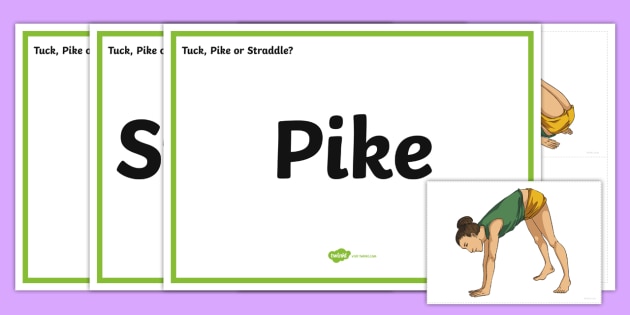 Tuck Pike Or Straddle Sorting Cards Teacher Made