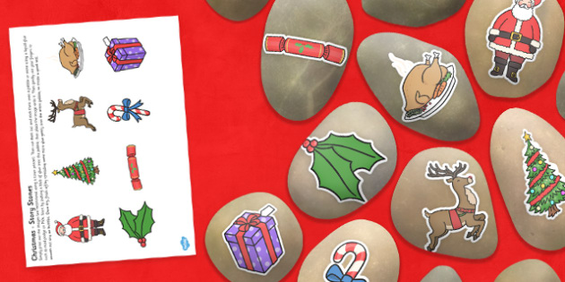 Christmas Story Stone Image Cut Outs