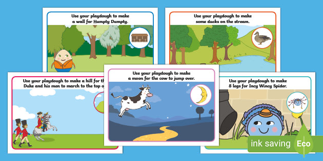 Nursery Rhyme Playdough Mats (teacher made)