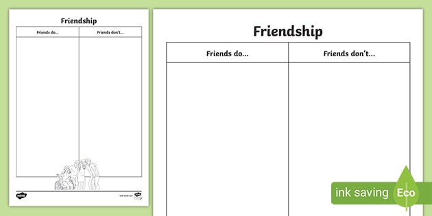 What Friends Do and Don't Do Worksheet (teacher made)