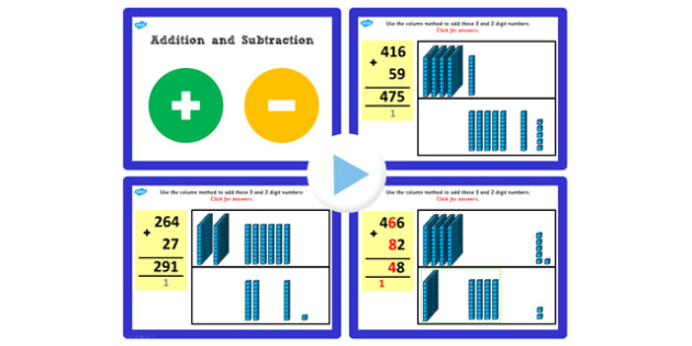 Year 3 Addition and Subtraction Lesson 3c Adding 3 and 2 Digit Numbers With