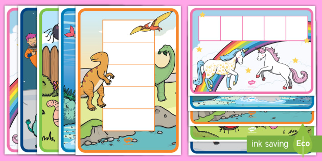 Various Themed Five-Frames Resource Pack (teacher made)