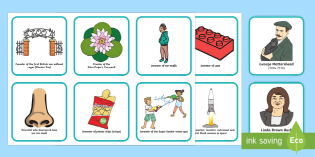 Scientists and Inventors Matching Cards (teacher made)