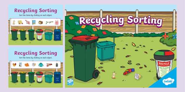 Recycling Sorting Interactive PowerPoint