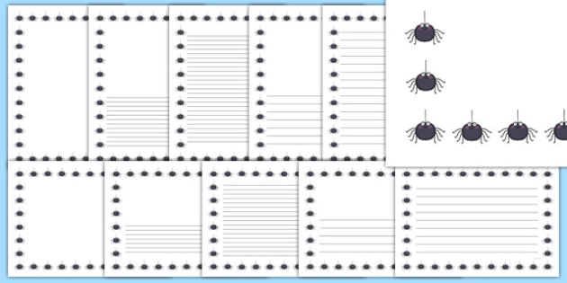 Super Spider Web Writing Paper | Primary Resources | Twinkl