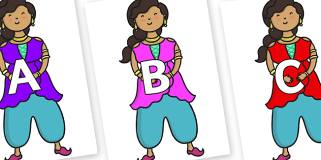 A-Z Alphabet on Princess