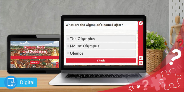 Roman Gods and Goddesses Interactive Quiz - Twinkl Puzzled