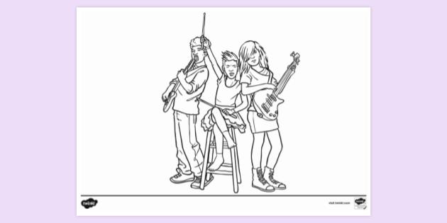 Rehearse Colouring Sheet | Colouring Sheet