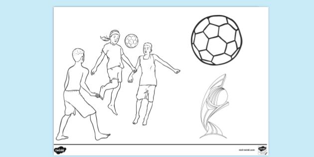 Football Colouring Sheet