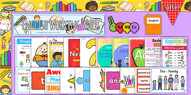 KS1 English Working Wall Display Pack