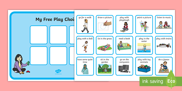My Free Play Choices (teacher made)