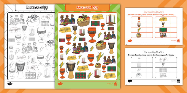 Kwanzaa “I Spy” Activity | Printable Worksheet | Twinkl