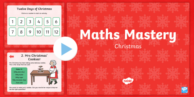 Year 2 Christmas Maths Mastery | PowerPoint Activity
