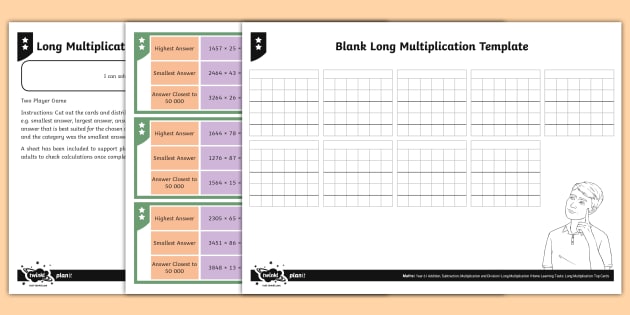 Differentiated Multiplication Top Card Game (teacher made)