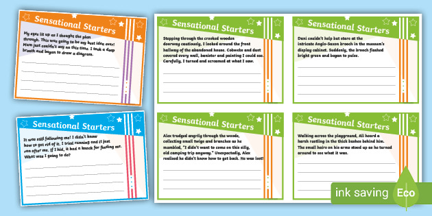 KS2 Creative Writing Prompts Exciting Start Paragraph Cards