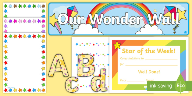 👉 Our Wonder Wall Display Pack (teacher made)