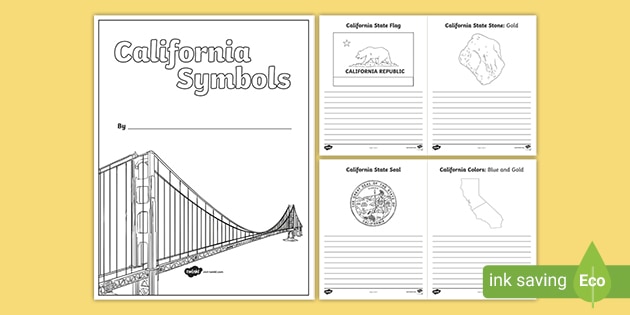 California Symbols Activity Booklet (teacher made)