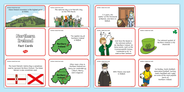 Our Country Northern Ireland Fact Cards (teacher made)