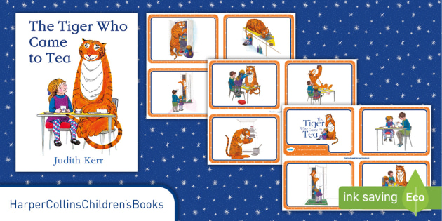 The Tiger Who Came to Tea Sequencing Cards