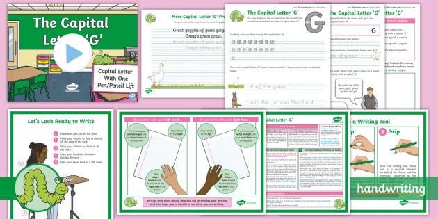 Twinkl Handwriting: The Capital Letter 'G' KS2 Activity Pack