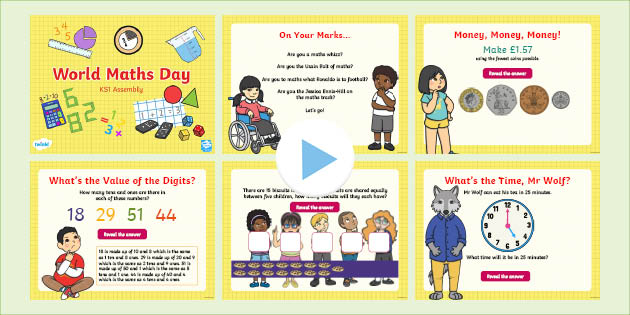 KS1 Amazing Maths Day Assembly PowerPoint (teacher made)