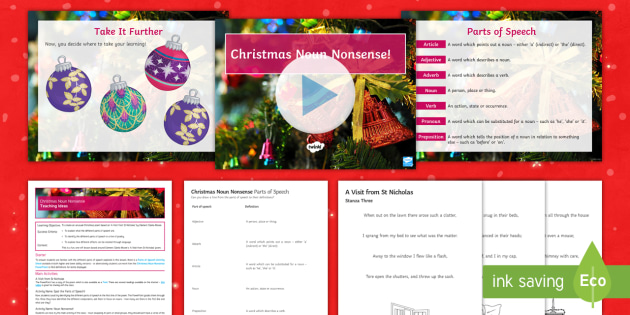 Christmas Noun Nonsense! Lesson Pack
