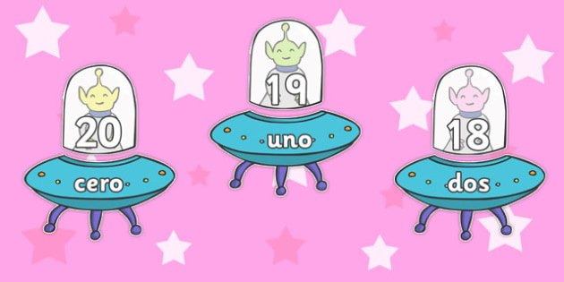 El espacio Actividad de emparejar números y palabras