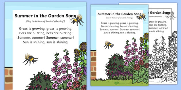 Summer in the Garden Song (teacher made)