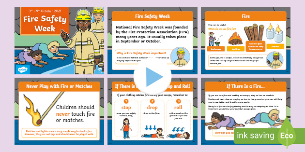 Whole School Fire Safety Week Assembly Pack (Teacher-Made)