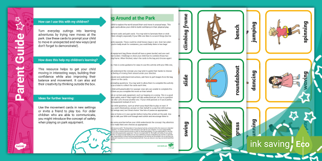 Moving Around at the Park Visual Cards (Ages 0 - 5)