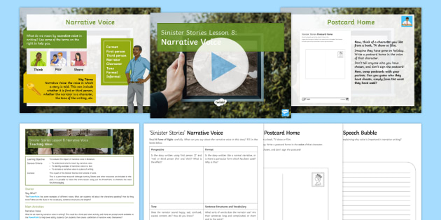 Sinister Stories Lesson 8: Narrative Voice