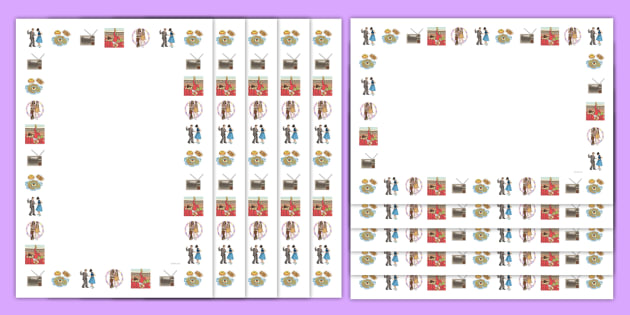 1960s Page Borders (teacher made)