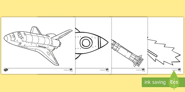 rocket ship coloring pages for preschoolers