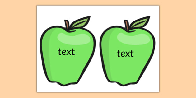 Editable Green Apples - green, granny smiths, apple, fruit