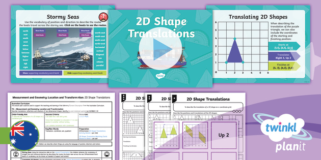 Year 5 Location and Transformation Translations Lesson 3