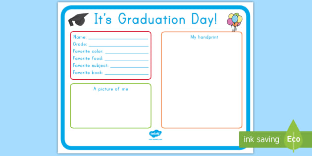 End of School: It's Graduation Day Certificate