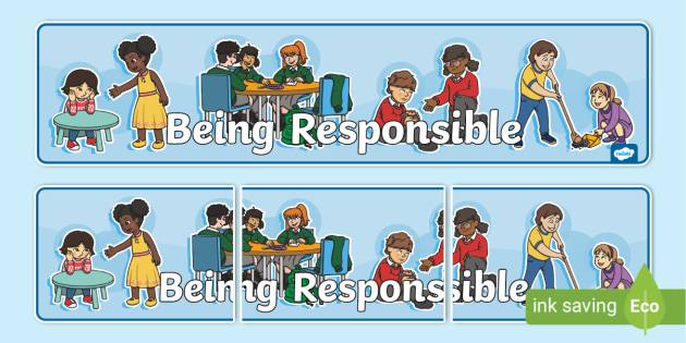 Being Responsible Display Banner (teacher made)