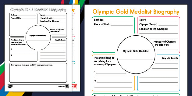 Olympic Gold Medallist Worksheet / Worksheet (teacher made)